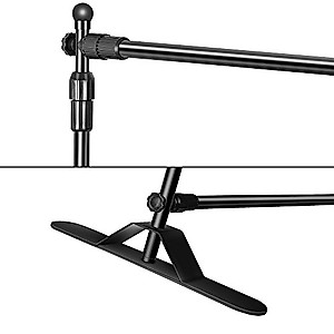 EMART 10 x 8ft (W X H) Photo Backdrop Banner Stand - Adjustable Telescopic Tube Trade Show Display Stand, Step and Repeat Frame Stand for Professional Photography Booth Background Stand Kit