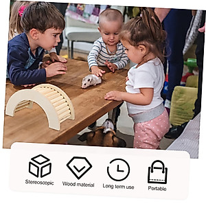 Balacoo 1Pc Hamster Climbing Ladder Toys for Hamsters Lovely Climbing Bridge Hamster Climbing Toy Bendy Bridge Hamster Rat Exercise Toy Candy Toys Hamster Hiding Place Seesaw Arched Wooden