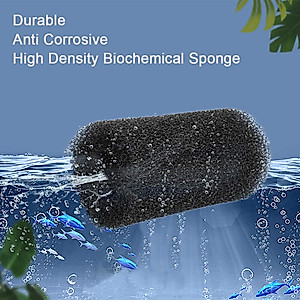 IAFVKAI 6 PCS Pre-Filter Sponge Aquarium Foam Sponge Roll Intake Filter Cover for Fish Tank