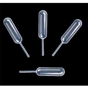 Pack of 50pcs 4ml Assorted Shape Plastic Transfer Pipettes Eye Dropper (Rectangular)