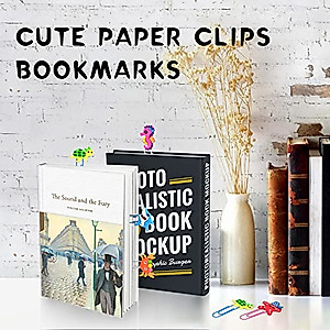 wocoxo Cute Animal Bookmarks, 12 Pieces Unique Funny Pretty Paper Clips Book Markers for Kids Teens Boys Girls Students (Ocean Animals)