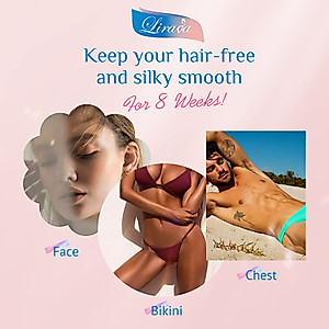 Lirava Digital Wax Warmer Kit for Hair Removal, Waxing Kit for Women Men, At Home Hard Wax Kit for Sensitive Skin Brazilian Facial Hair Body with 4 Bags Wax Beads Target All Types of Hair