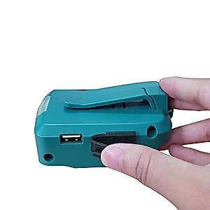 ERJER Replacement ADP05 Power Source, USB Charger Adapter for LXT Lithium-Ion 14.4V 18V, Fast Charging Converter with LED Light