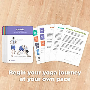 WorkoutLabs Yoga Cards – Beginner: Visual Study, Class Sequencing & Practice Guide with Essential Poses, Breathing Exercises & Meditation · Plastic Flash Cards Deck with Sanskrit