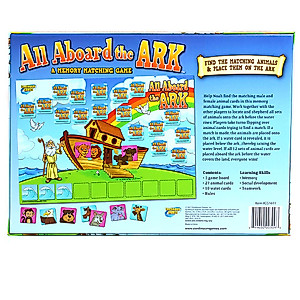 Continuum Games - All Aboard the Ark Board and Matching Game - Kids Ages 4 and Up