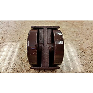 Chromcraft Casters in Brown (Set of 24)