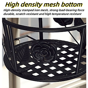 KIPAACCL Balcony Planters Railing Hanging Flower Pot Holders 2 Pack,Plant Iron Racks Fence Metal Potted Stand Mounted Balcony Round Plant Baskets Shelf Container Box for Indoor&Outdoor Use