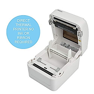 FungLam Label Printer, High Speed USB Direct Thermal Label Printer for Amazon, Ebay, Etsy, Shipify Labeling, 4x6 Shipping Label Printer, Thermal Printer, White