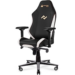 Gaming Chair 350lb Big and Tall High Back Office Chair Ergonomic Racing Reclining Chair with 4D Armrests Swivel Tilt Rocker (White)