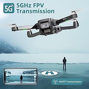 le-idea Drone with Camera 4K Brushless Motor 2 Cameras Drones for Adults 40km/h Max Speed Level 4 Wind Resistance 5GHz WiFi FPV Quadcopter for Beginners IDEA16