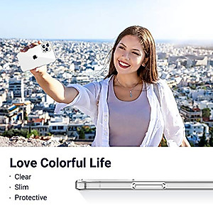 TORRAS Crystal Clear Designed for iPhone 14 Pro Max Case, [Ultra-Thin] [Anti-Yellowing] [Military Drop Protective] Slim Soft Silicone TPU Cover for iPhone 14 ProMax Case 6.7 Inch, Clear