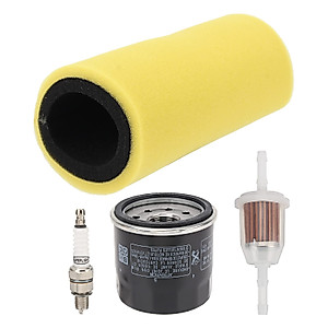CARBBIA 5UG-E4451-00-00 Air Filter Compatible with Yamaha Rhino 660 YXR660F 450 YXR450F with Fuel Filter Oil Filter Spark Plug