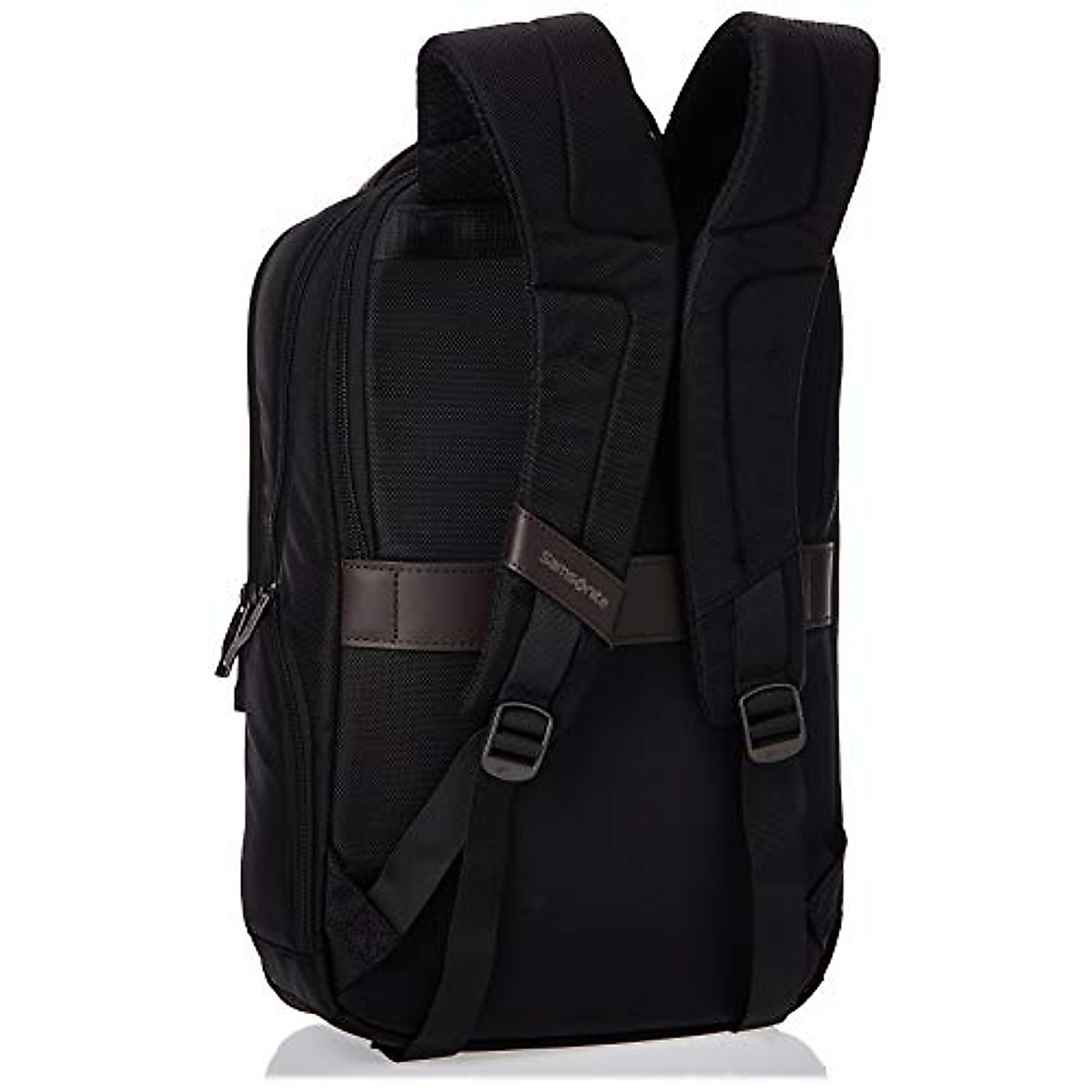 Samsonite Kombi Business Backpack, Black/Brown, 16.25 x 10.5 x 5-Inch