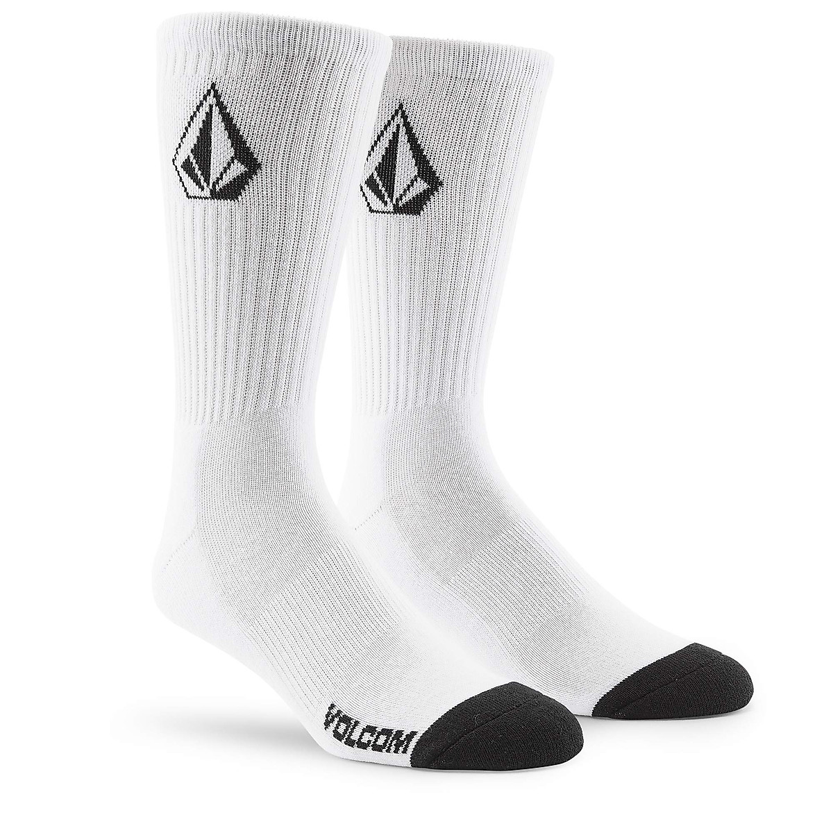 Volcom Men's Full Stone Sock 3-Pack, WHITE, 3 PACK