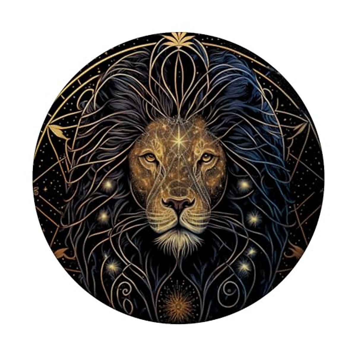 Leo Zodiac Sign Astrology Lion Horoscope July August PopSockets Standard PopGrip