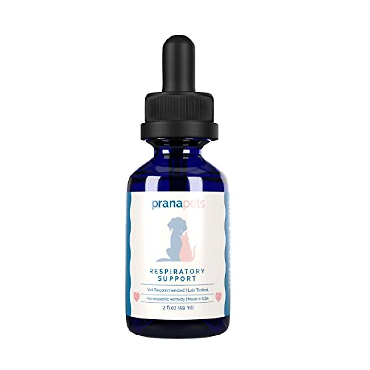 PranaPets Respiratory Support Supplement for Dogs & Cats | Naturally Promotes Optimal Respiratory Function in Pets | Safely aids with Symptoms of Seasonal Allergies