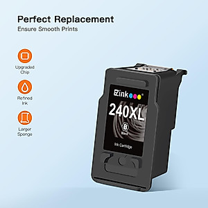 E-Z Ink (TM) Remanufactured Ink Cartridge Replacement for Canon 240 240XL PG-240XL for use with PIXMA TS5120 MG3620 MG3520 MG3522 MX532 MX452 Printer (2 Black)