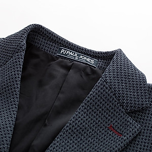 Men's Fashionable Plaid Blazer Lightweight Wrinkle Free 2 Buttons Casual Sport Coats