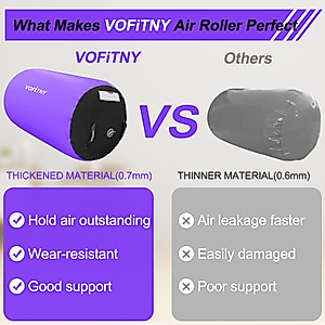 VOFiTNY Gymnastics Air Roller 4ft L x 2.5ft D for tumbling training for Home/Gym