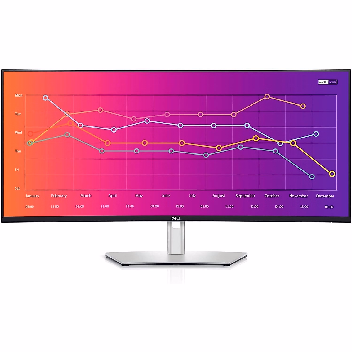 Dell UltraSharp U3821DW 37.5" Curved Screen LCD Monitor (Renewed)