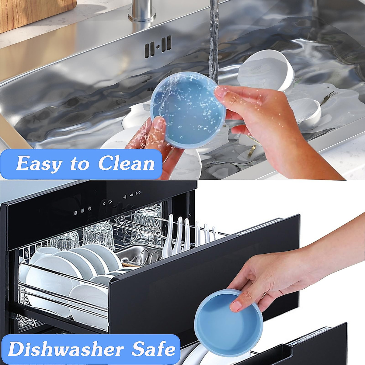 3Pcs ZHYEEDAA Air Fryer Egg Mold, Silicone Air Fryer Accessories, Individual Egg Bite Maker Reusable Egg Molds, Microwave Egg Cooker, BPA Free, Dishwasher Safe