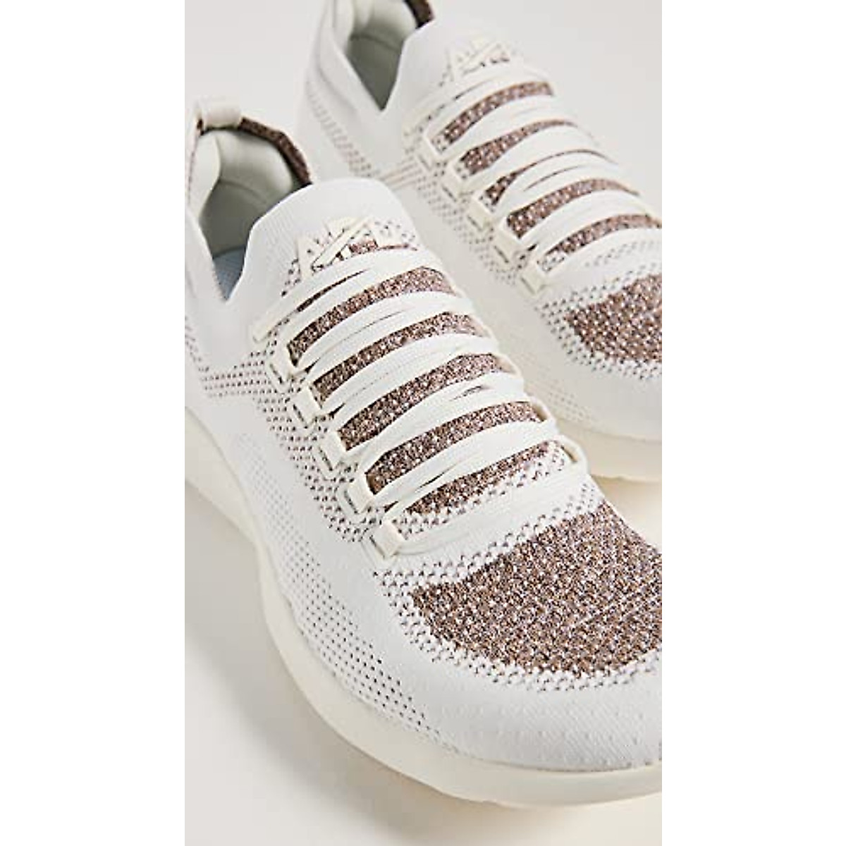 APL: Athletic Propulsion Labs Women's Techloom Breeze Sneakers, Ivory/Tan/Chocolate, 7.5 Medium US