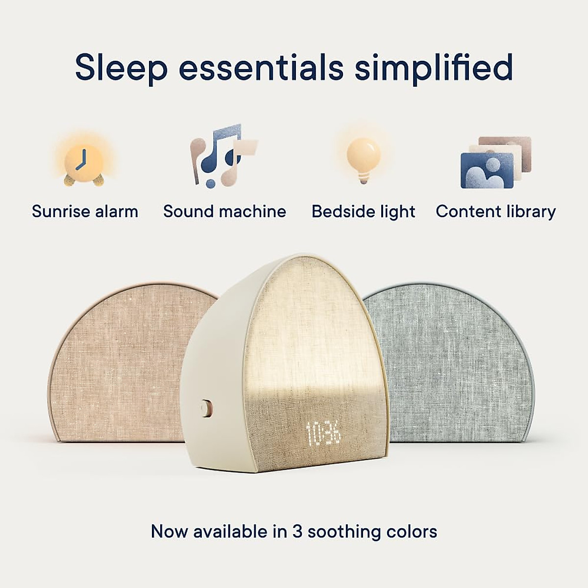 Hatch Restore 2 | Sunrise Alarm Clock | Sound Machine | Bedside Dream Machine | Smart Light | White Noise | Custom Sleep Routines | Dimmable Clock | Deep Sleep | Gentle Alarm | Wake Up Rested | Putty