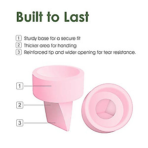 Maymom Pump Part Compatible with Spectra S2 Spectra S1 9 Plus Breastpump Replace Spectra Pump Part Replace Spectra S1 Accessories Spectra Flange Spectra Duckbill Valve (Flange 17mm Pink Valve)