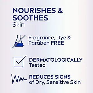 NIVEA Sensitive and Radiant Body Lotion for Sensitive Skin, Unscented Body Lotion With Hypoallergenic Formula, 16.9 Fl Oz Pump Bottle