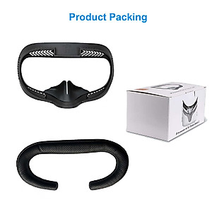 VR Face Pad for Oculus Quest 2,Facial Interface Bracket Face Cover Compatible with Quest 2 Accessories,Anti-fogging Sweatproof Face Cover,Anti-Leakage Nose Pad & Enhanced Vent Design