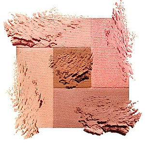 Palladio 2-In-1 Mosaic Blush and Bronzer, Silky Smooth Face Makeup Pressed Powder, Five Color Hues from Shimmering Pinks to Golden Browns, Rich Pigmented Shades, Flawless Finish, Desert Rose, 0.3 Oz