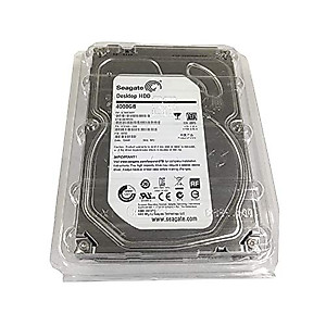 Seagate ST4000DM000 Desktop Hdd 4TB Sata 6GB/s Ncq 64MB Cache 3.5in Internal Bare Drive (Renewed)