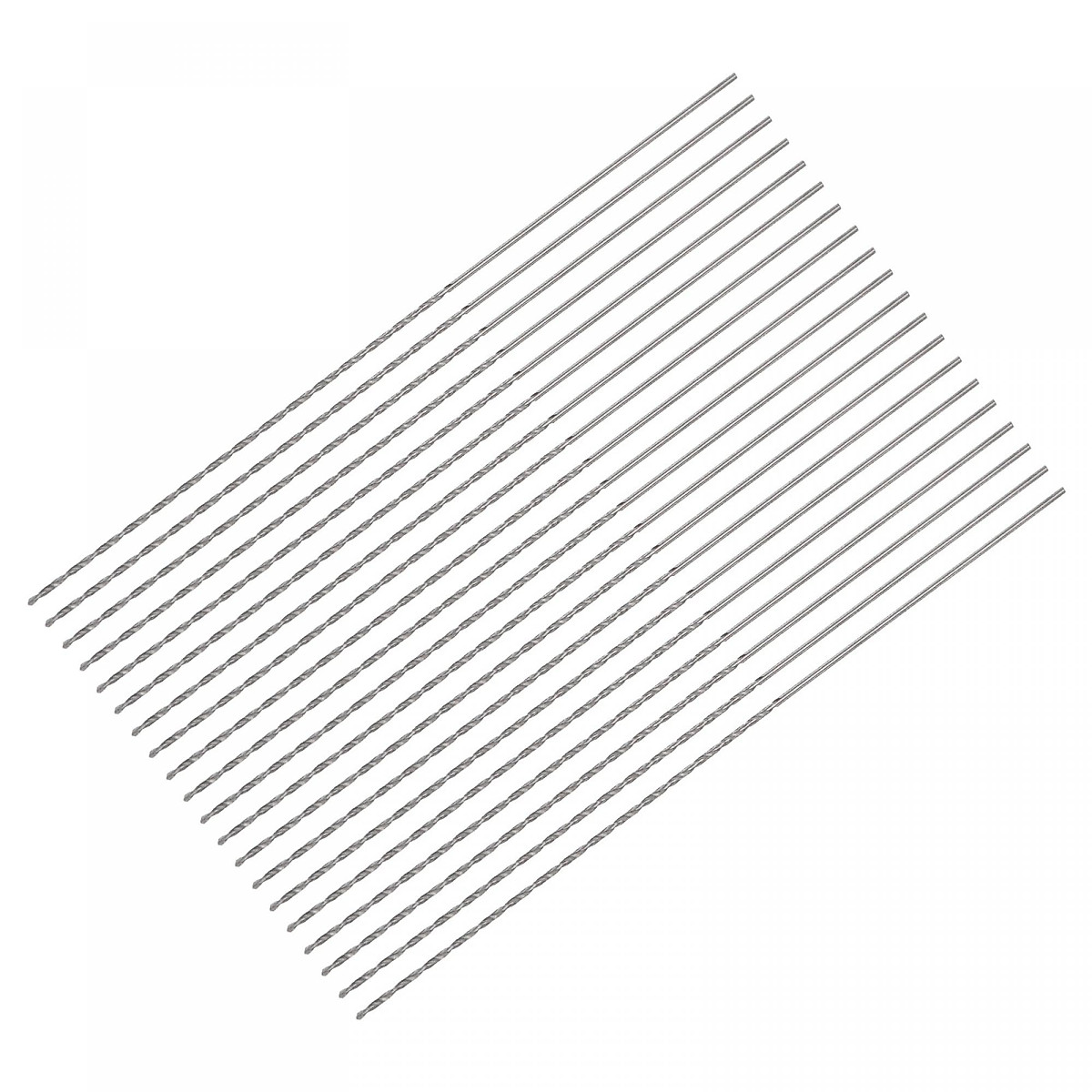 uxcell 20 Pcs 1mm Mini Micro Twist Drill Bits, High-Speed Steel Straight Shank Extra Long Drill Bit 120mm for Aluminum Alloy