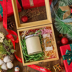 8oz Embossed Glass Candle Container with Tin Lid and Labels (Clear)