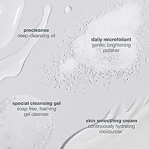 Dermalogica Discover Healthy Skin Kit - Includes: Precleanse, Face Wash, Face Exfoliator, & Moisturizer - Wash Away Impurities To Reveal Glowing Skin