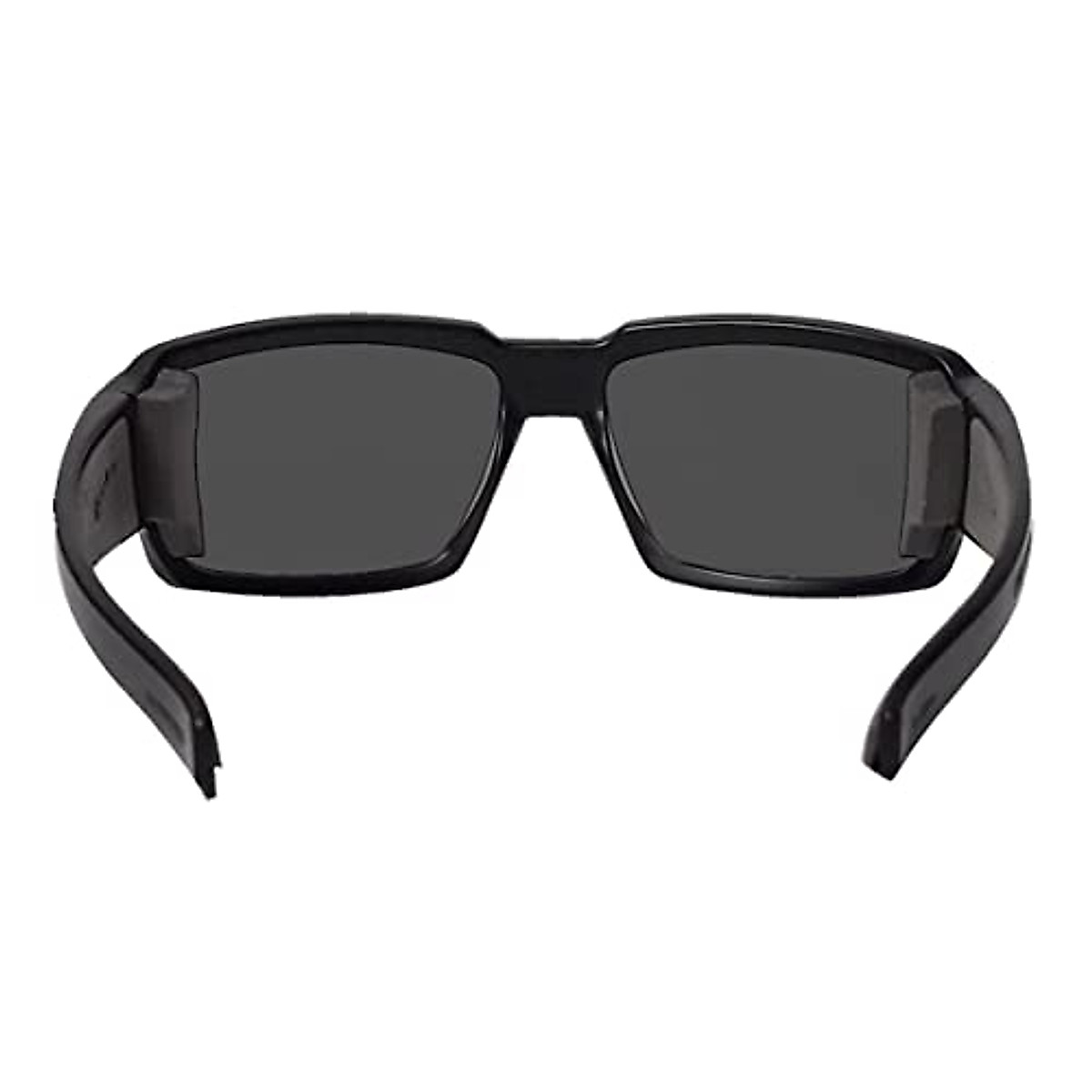BOOGIE Bomb BG103 Floating Safety Sunglasses: Matte Black frame, Smoke PC Safety lens, Non-Slip Gray foam lining, ANSI Z87+ Compliant, UVA/UVB, Safe for Rugged Activity, Wet Conditions.
