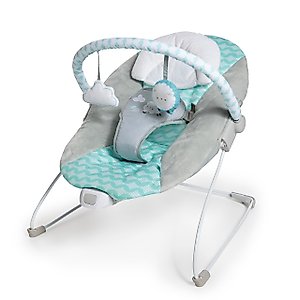 Ingenuity Ity Bouncity Bounce Vibrating Deluxe Baby Bouncer Seat, 0-6 Months Up to 20 lbs (Goji)