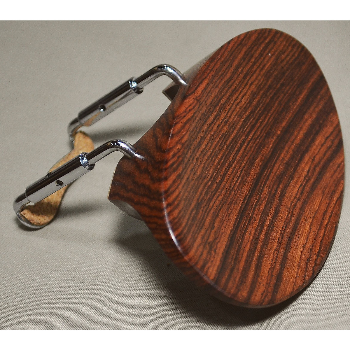 Flat Flesch 3/4-4/4 Violin Chinrest - Rosewood with Standard Bracket