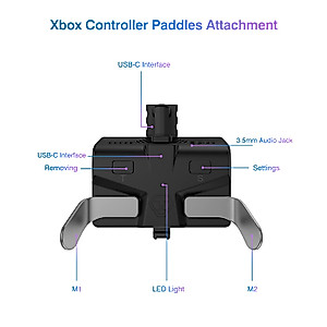 Paddles for Xbox One Controller,Strike Accessory Multifunctional Back Button Attachment for Xbox One Controller, Audio Port/2 Programming Back Buttons/Memory Function (NOT for Xbox Series Controllers)