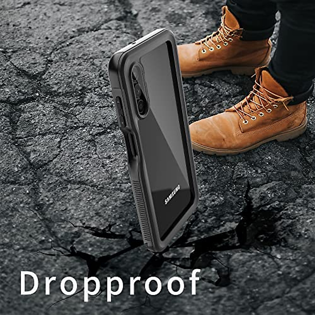 Hllhunkhe for Samsung Galaxy A13 5G Waterproof Case with Built-in Screen Protector - Rugged Full Body Underwater Dustproof Shockproof Drop Proof Protective Cover for Samsung Galaxy A13 5G (Black)