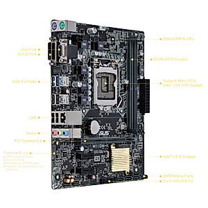 ASUS Micro ATX DDR4 LGA 1151 Motherboards H110M-K
