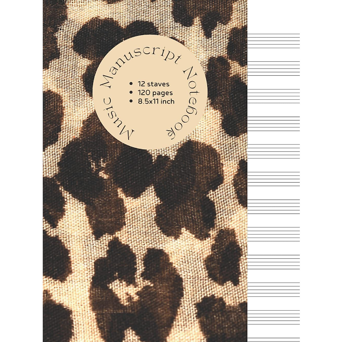 Music Manuscript Notebook – 12 staves: Composition Notebook For Kids |Manuscript Paper With 12 Staves For Beginners and Intermediate |Gift For Musical ... Musician, Music Producer, writer supplies|