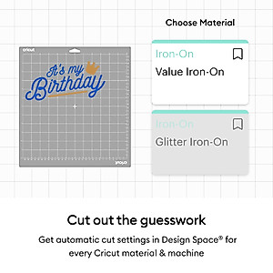 Cricut® Value Iron-On, Black (12 in x 5 ft)- HTV Heat Transfer Vinyl