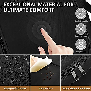 ROSEGIN 35L Large Diaper Bag Backpack for Boy Girl, Multi-Functional Baby Bag with Changing Pad, Pacifier Holder, Waterproof, Black Plus XL Fits 2 Kids Twins, Perfect Baby Shower for Mom Dad Newborn