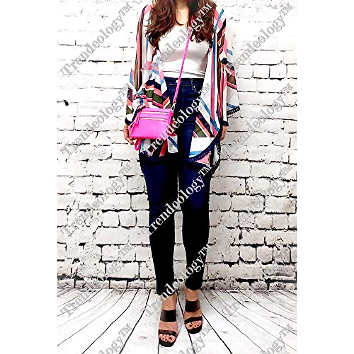 Multi Pocket Soft Faux Leather Wristlet Small Wristlet Crossbody Bag for Travel (Plain Mustard)