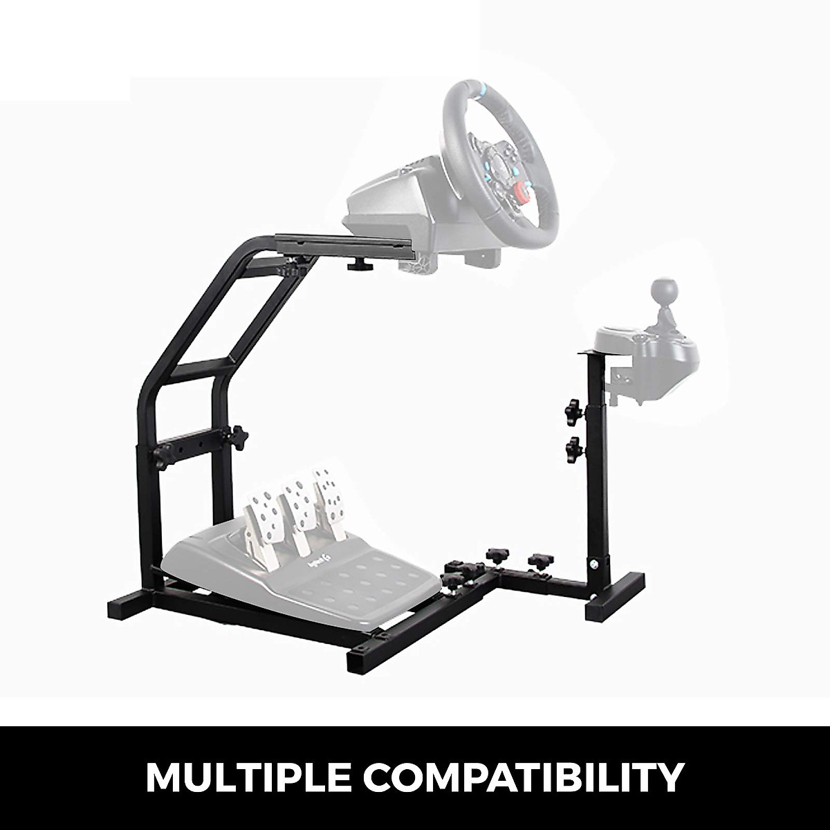 VEVOR G29, G27 and G25 Racing Simulator steering stand GT Racing Simulator steering stand, wheel support and pedal not included