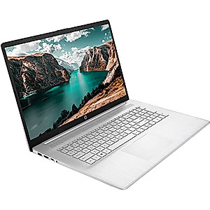 HP 17 Laptop, 17.3" HD+ Touchscreen, Intel Core i7-1255U Processor, 16GB RAM, 512GB SSD, Webcam, HDMI, Backlit Keyboard, Wi-Fi, Windows 11 Home, Silver