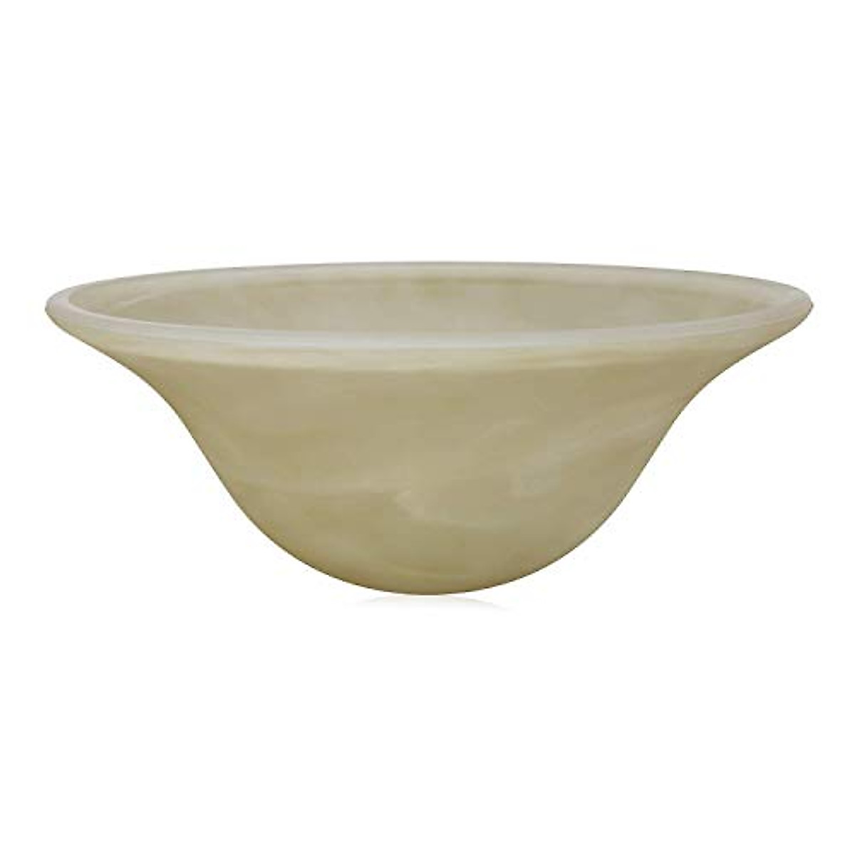 LIGHTACCENTS Alabaster Amber Glass Lamp Shade Replacement for Floor Lamps - Lamp Shade for Floor Lamps with Medium Base E26 Socket- Floor Lamp Shade - Floor Lamp Replacement Glass (Amber Marble)