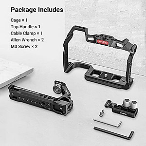 SmallRig R5/R6/R5 C Cage Kit for Canon R5/R6/R5 C, Camera Handheld Kit with Top Handle and Cable Clamp - 3830