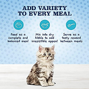 Blue Buffalo Baby Blue Healthy Growth Formula Natural Kitten Pate Wet Cat Food, Chicken Recipe 3-oz Cans (Pack of 24)